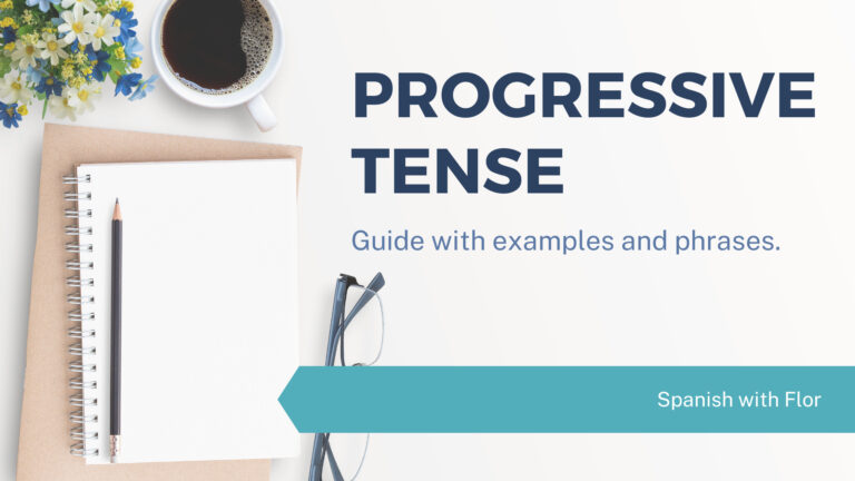 How to use the present progressive in Spanish - Spanish with Flor