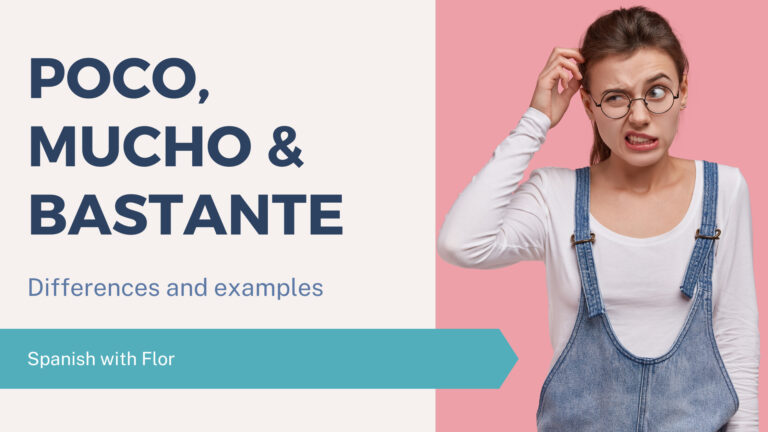 Poco, Mucho, Bastante Difference and Examples of Adverbs - Spanish with ...