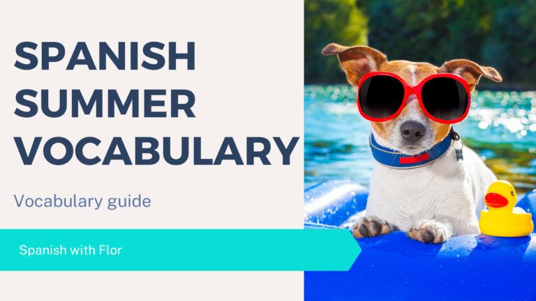 Learn Summer-Related Words in Spanish - Spanish with Flor