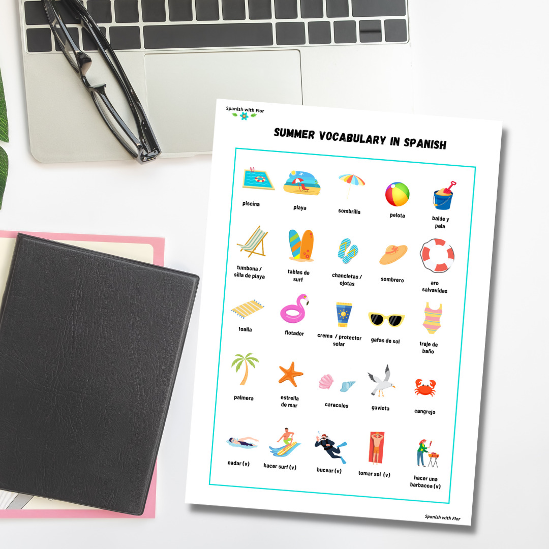 Learn Summer-Related Words in Spanish - Spanish with Flor