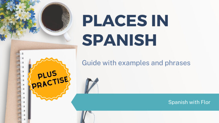 Spanish Places Vocabulary in the City for Beginners - Spanish with Flor